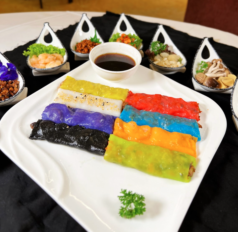 Food For Now: Peach Garden launches limited edition colourful 八色肠粉 Chee ...