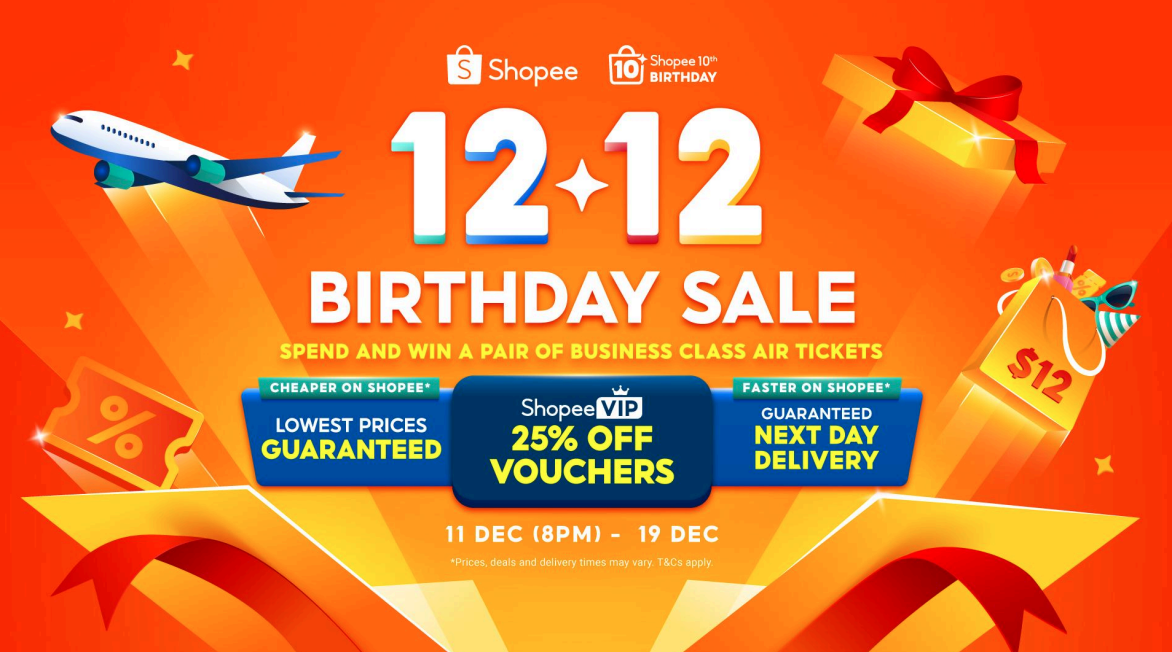 Shopping Time: Shopee Turns 10 with the 12.12 Birthday Sale! Enjoy $12 ...